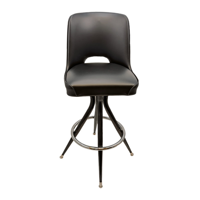 Richardson Seating Vertical Channel Upholstered Bucket Bar Stool | Wayfair