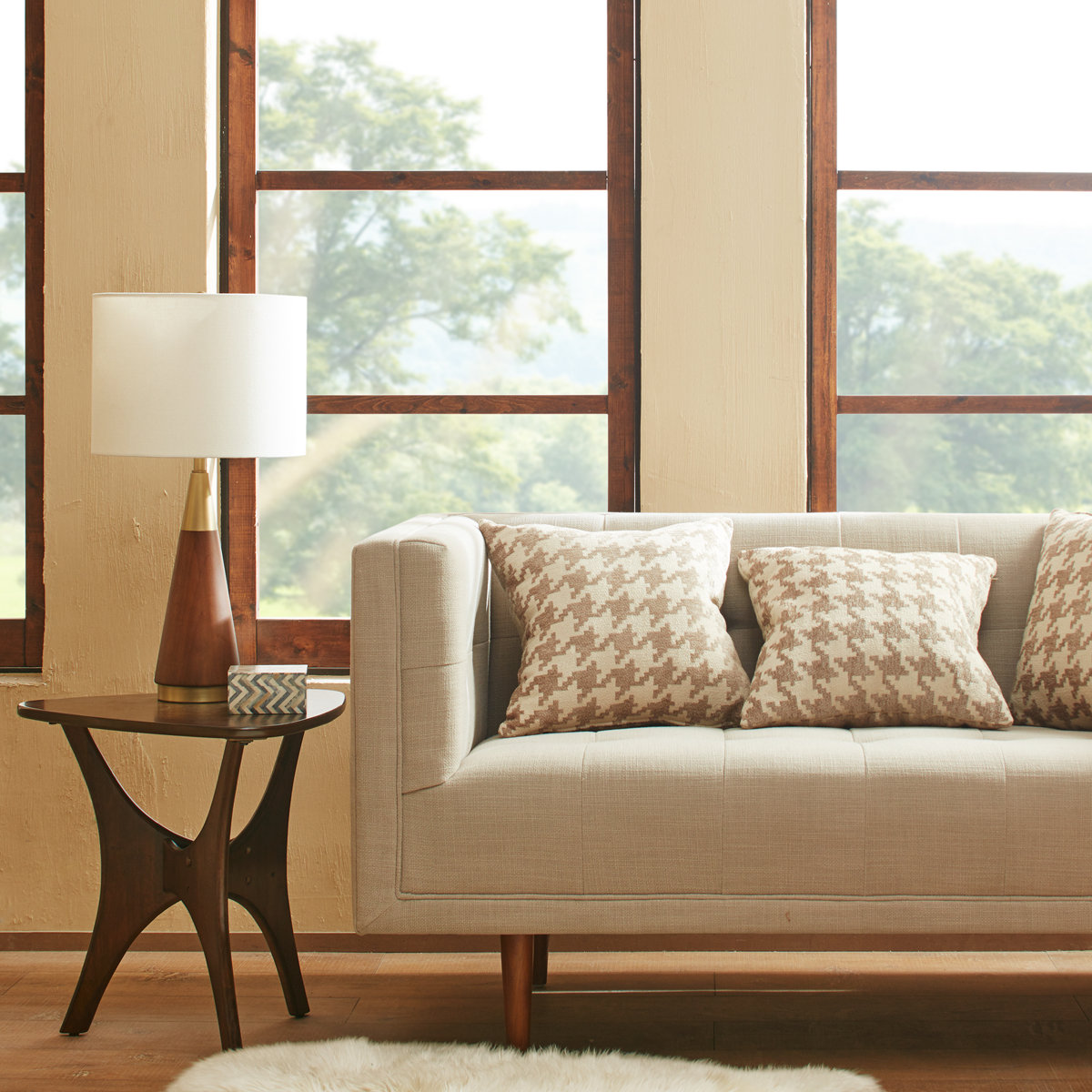 Corrigan Studio® Stringer Architectural Triangular Table Lamp & Reviews ...