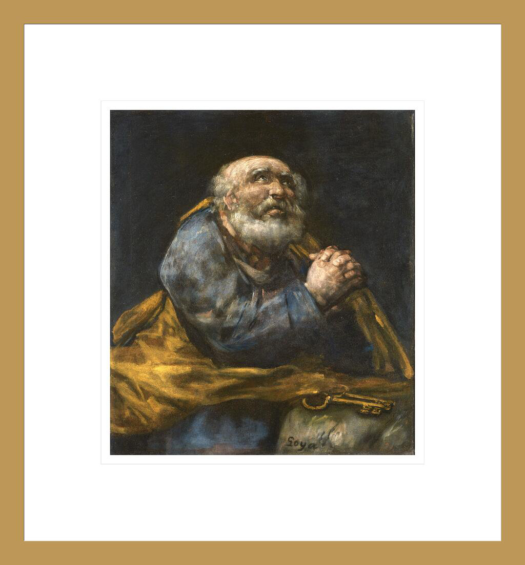 1000Museums The Repentant St. Peter by Francisco de Goya - Giclee ...