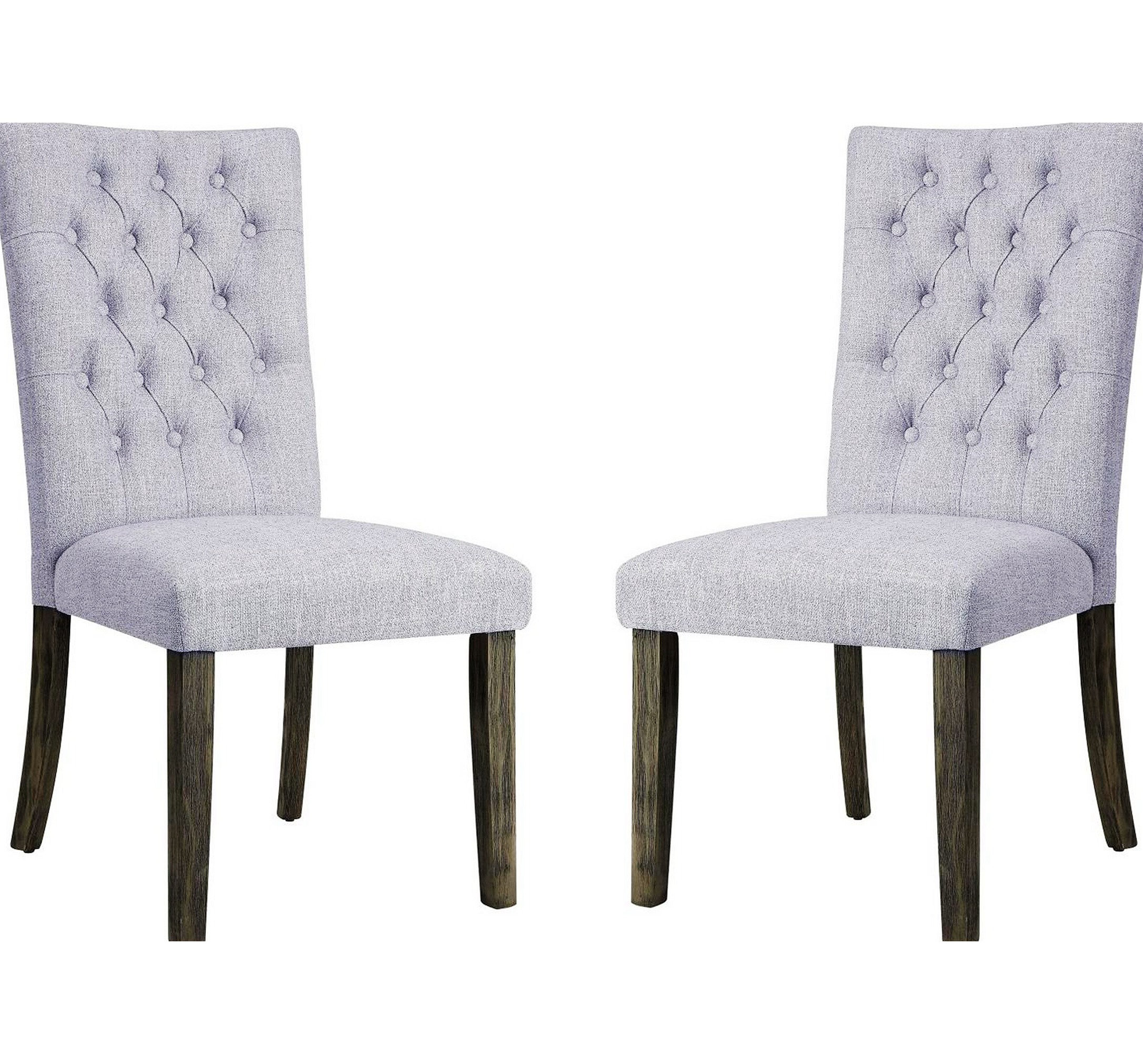 Wildon Home® Britne Dining Chair Side Chair Tufted Linen Upholstered ...