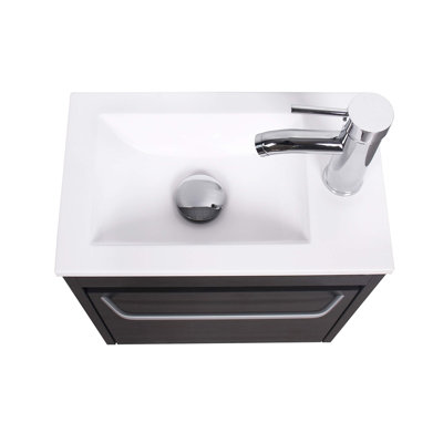 wonline 16.14'' Single Bathroom Vanity with Plastic Top & Reviews | Wayfair