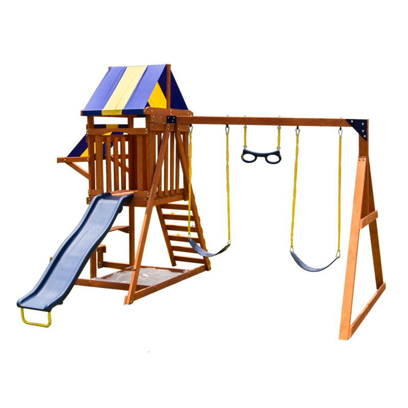 Sportspower Sunnyslope Wooden Swing Set with Lifetime Warranty on 6 ...