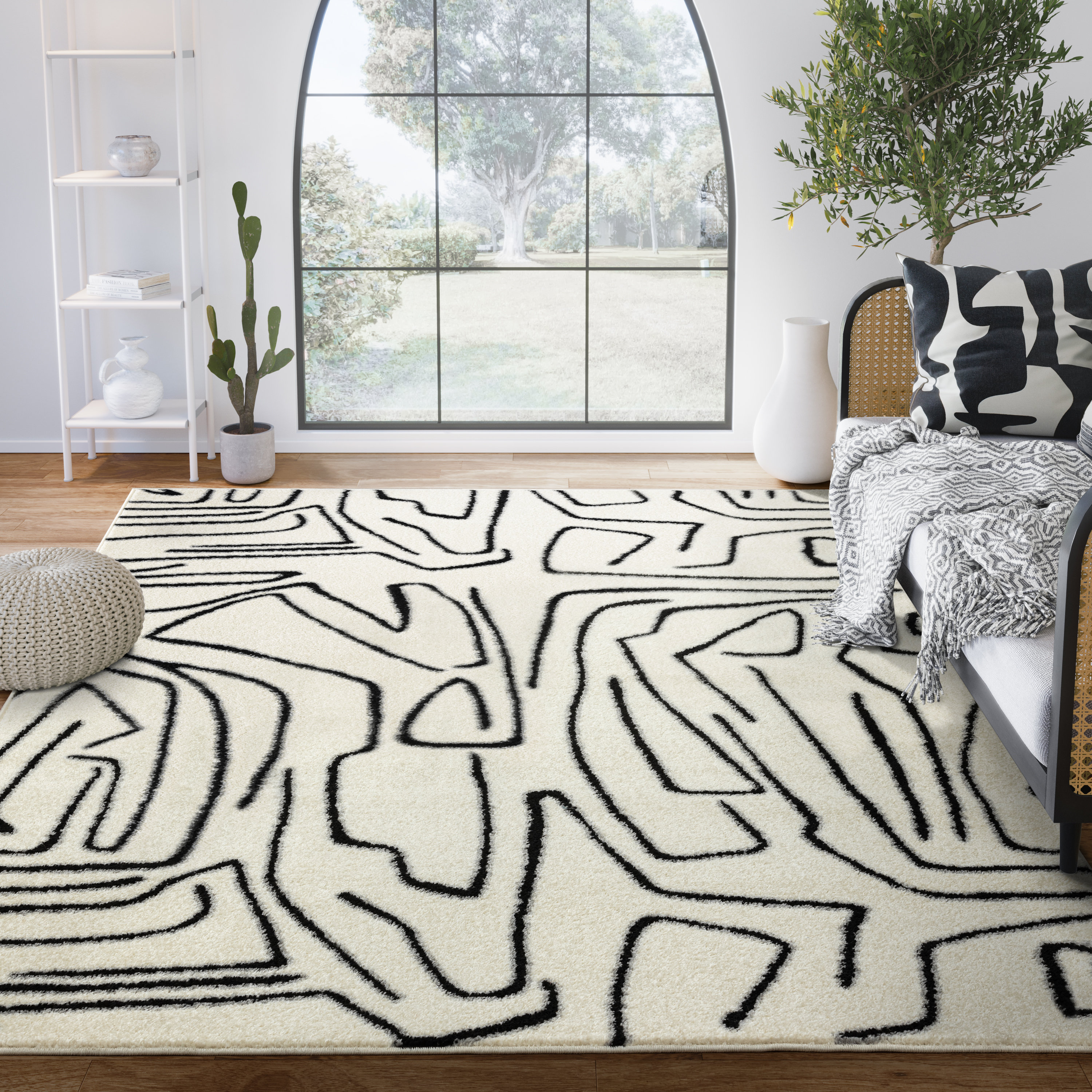 Ivy Bronx Elizel Abstract Rug | Wayfair