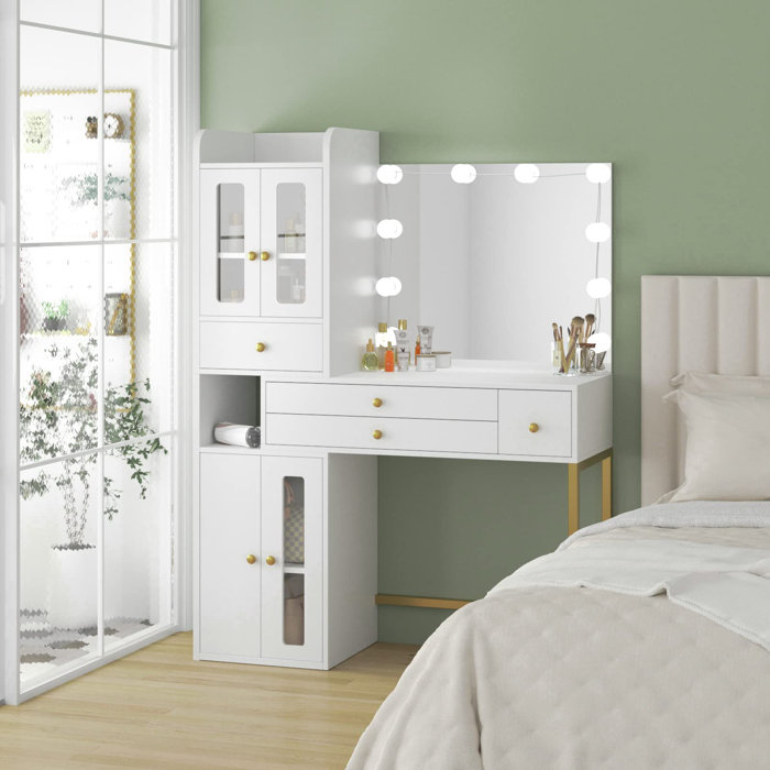 Mercer41 Magnie Vanity & Reviews | Wayfair