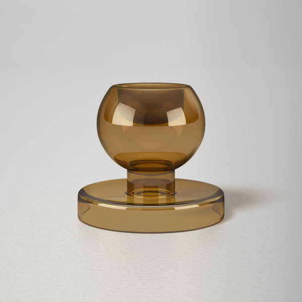 AllModern Geri 12.2'' H Glass Tabletop Candlestick | Wayfair