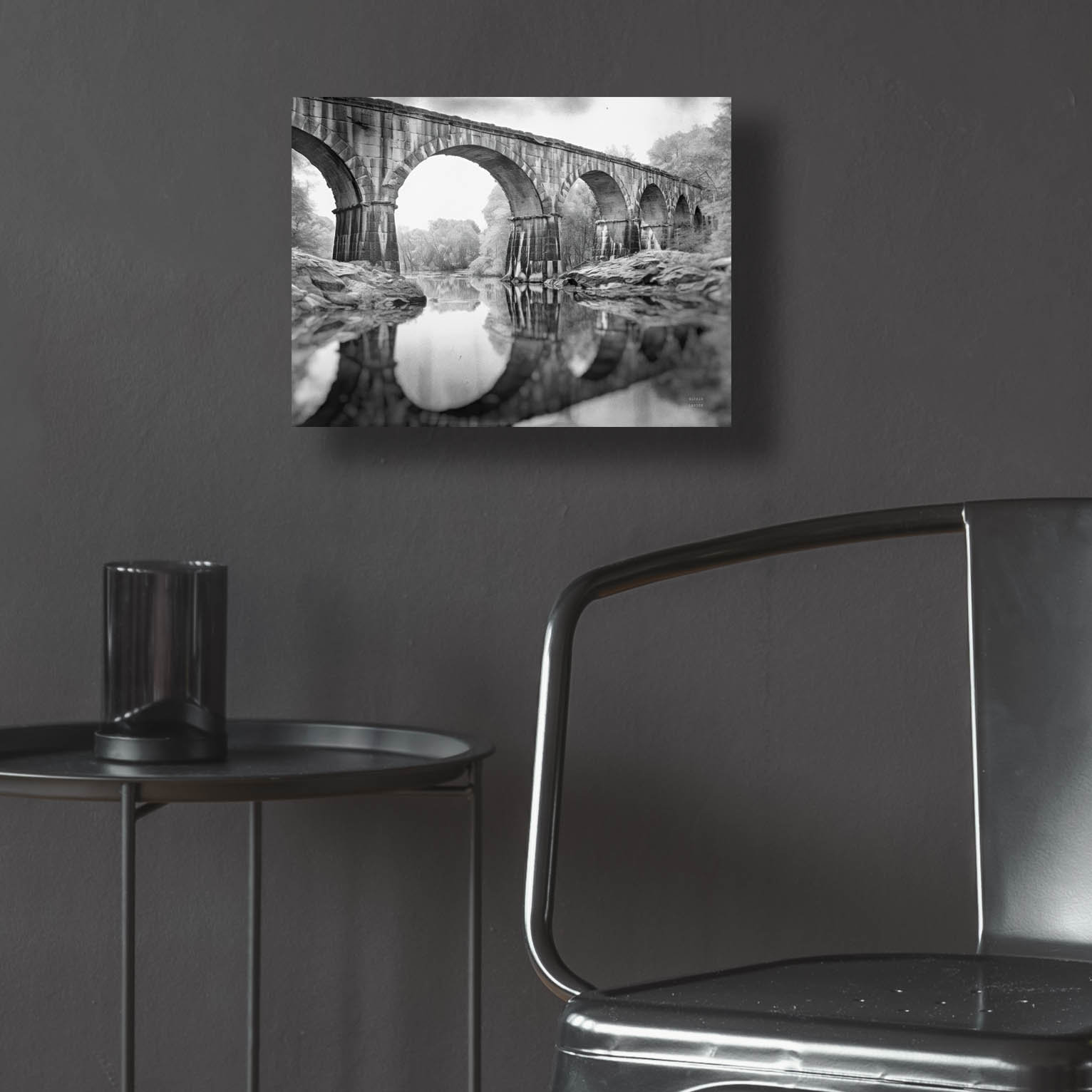 Ebern Designs Aqueduct V' by Nathan Larson Acrylic Glass Wall Art | Wayfair