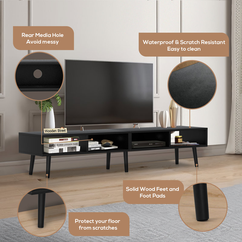 George Oliver Janci 59.05'' Media Console & Reviews | Wayfair