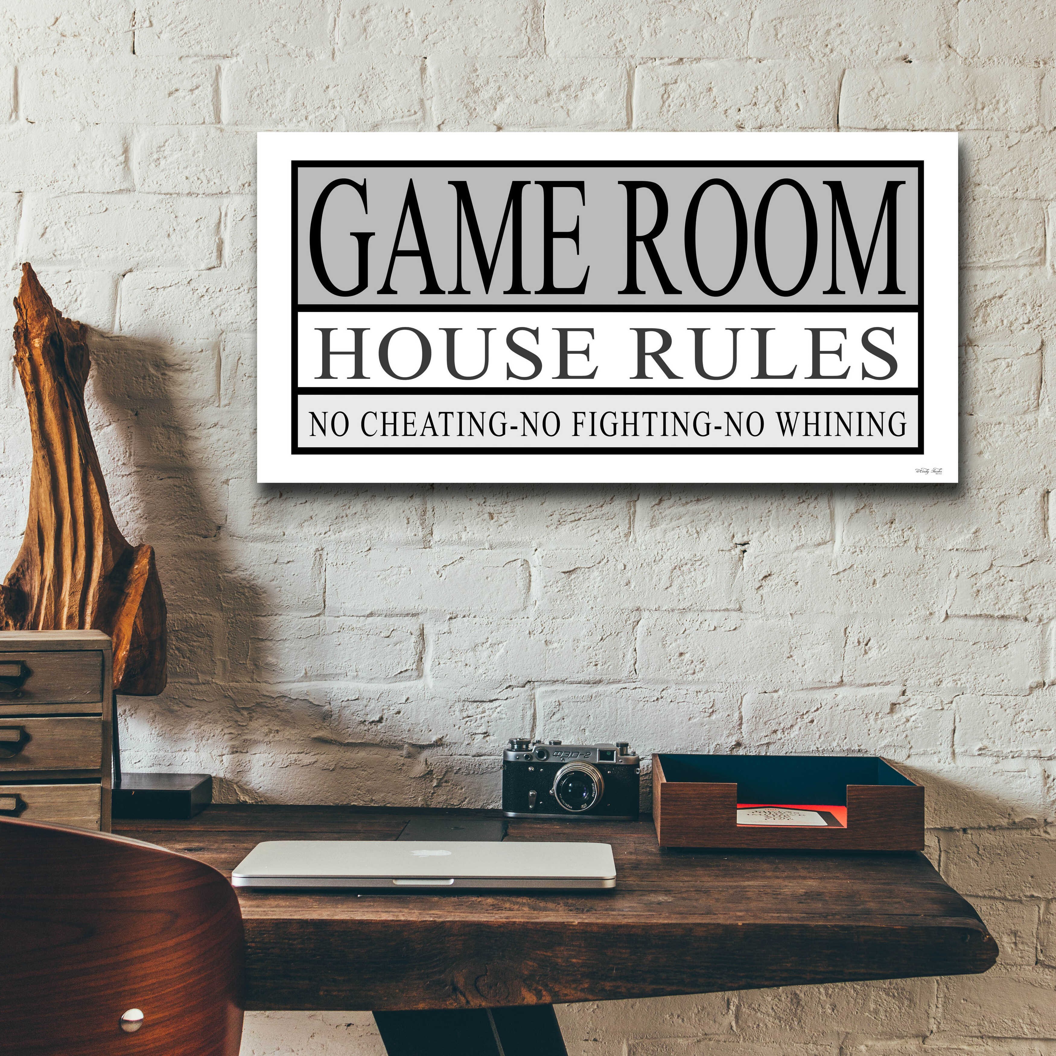 Gracie Oaks " Game Room House Rules II " by Cindy Jacobs | Wayfair