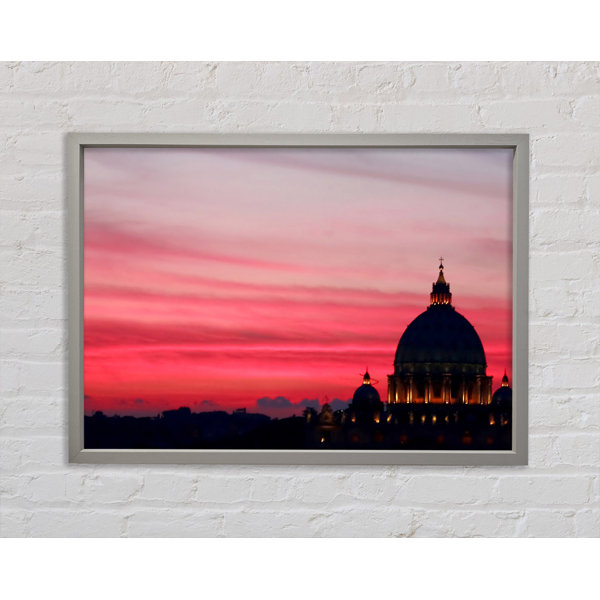 Bright Star St Peters Basilica Pink - Single Picture Frame Art Prints ...