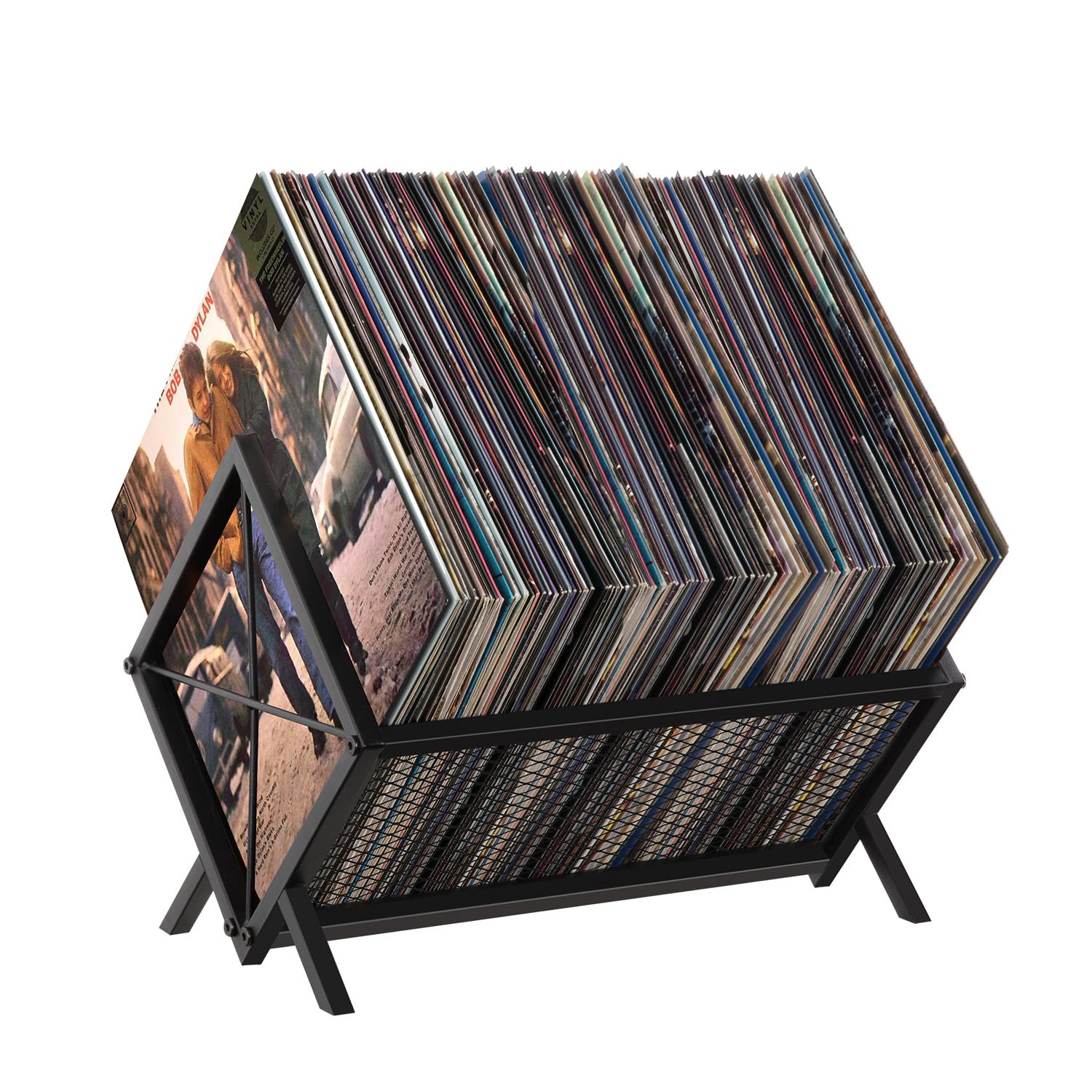 17 Stories Vinyl Record Storage Holder,80-100 LP Vinyl Organizer,Albums ...