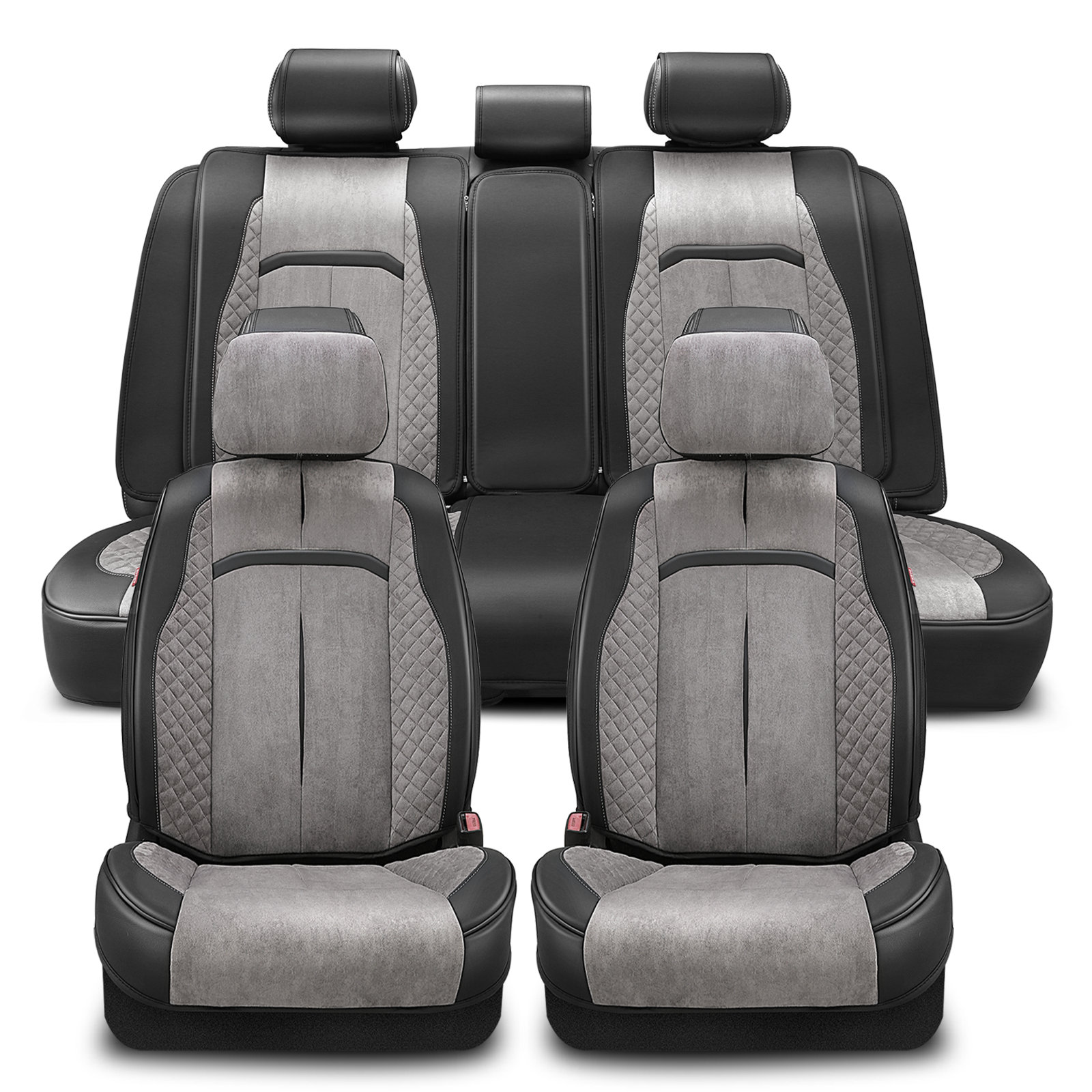 MoNiBloom Voris Series Seat Covers Full Set With Headrest, Airbag ...