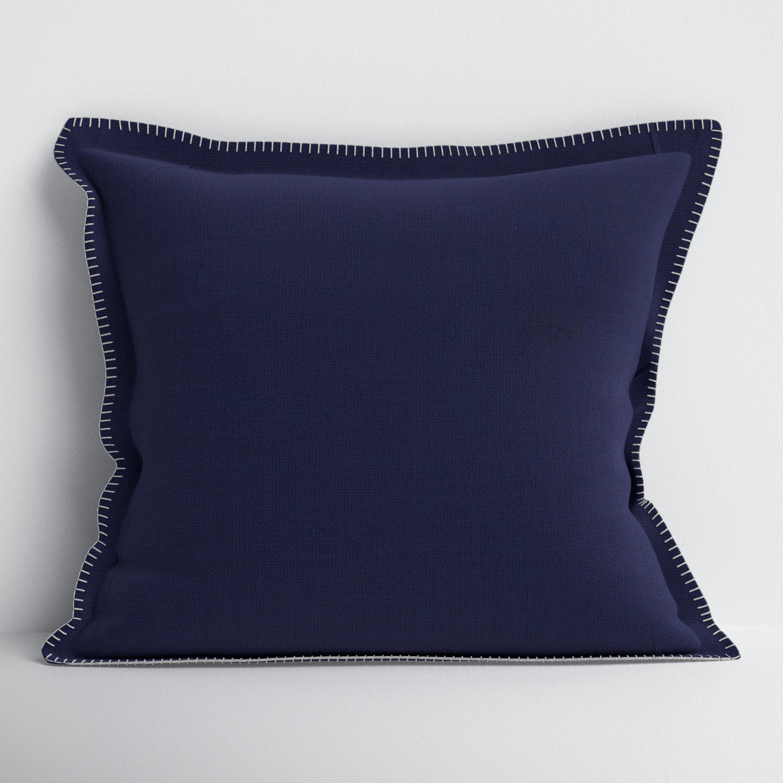 Birch Lane™ Ivara Whip Stitched Flange Cotton Feathers Throw Pillow ...