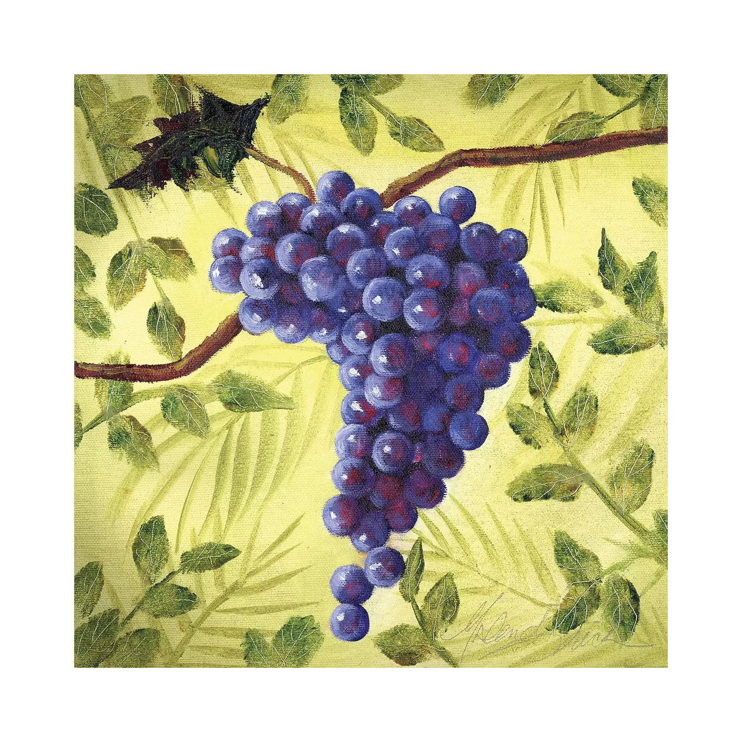 East Urban Home «Sunshine Grapes III» par Malenda Trick - peinture sur toile tendue - Wayfair Canada
