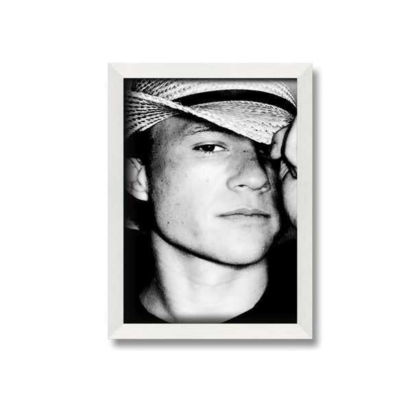 Brayden Studio Heath Ledger Hat B N W - Single Picture Frame Print ...
