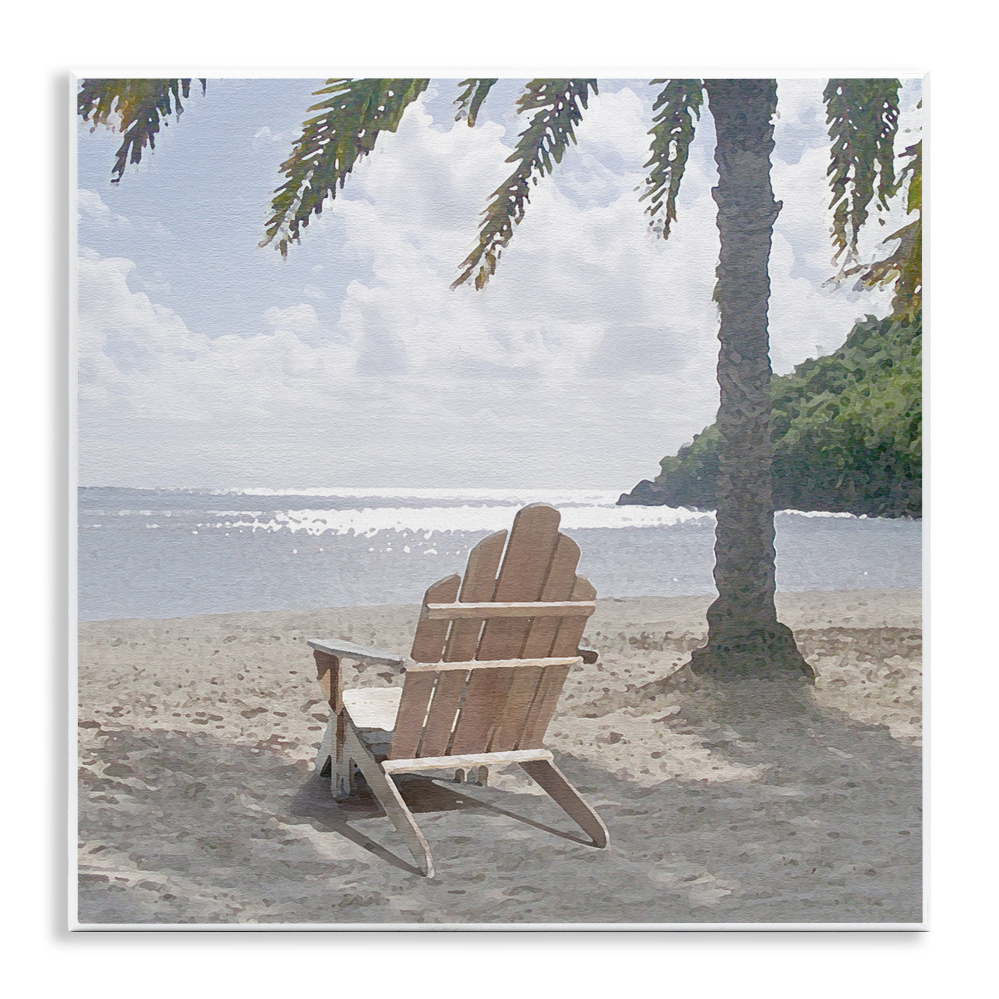 Bay Isle Home™ Chair Under Palm Tree Wall Plaque Art by Noah Bay | Wayfair