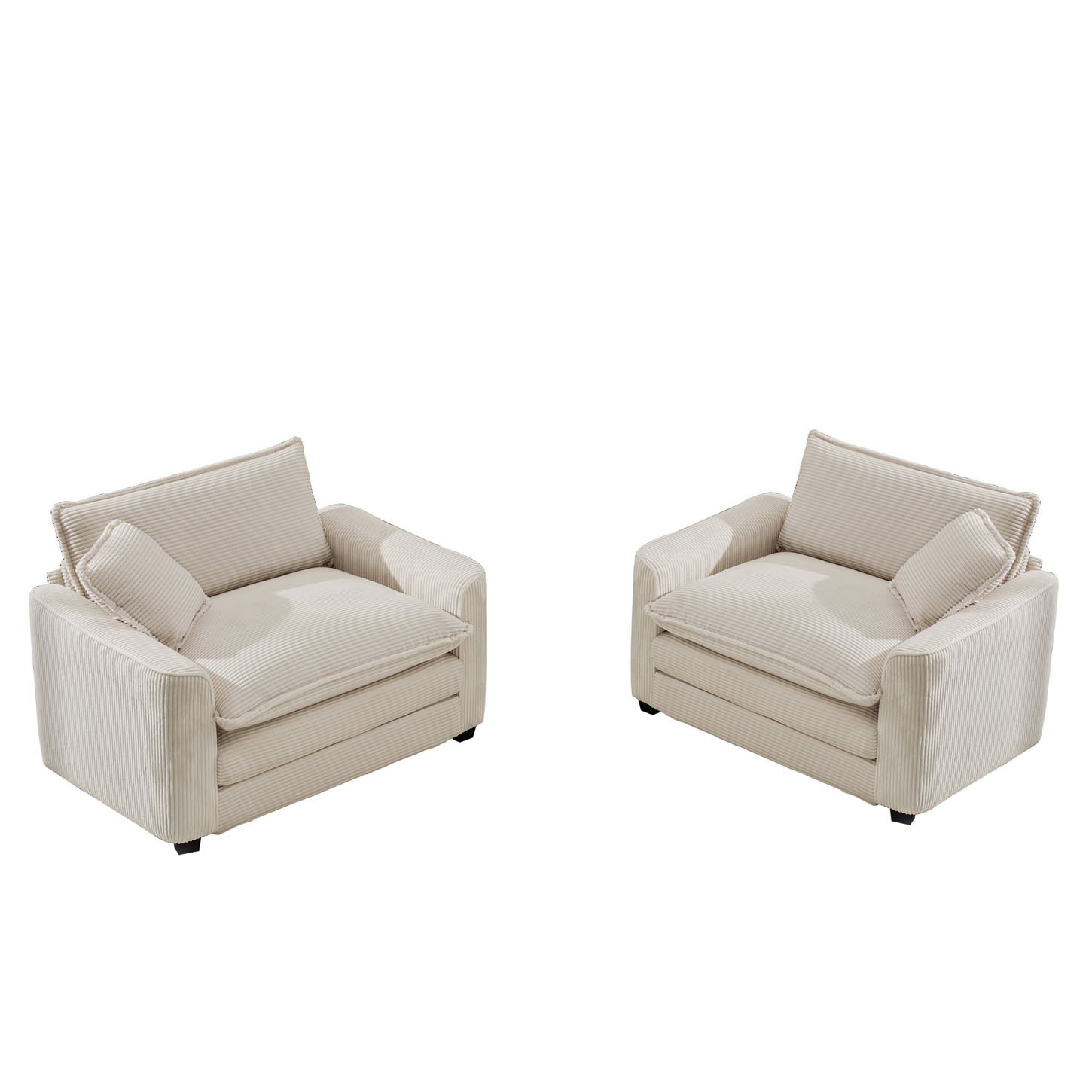 Ebern Designs Luxurious And Sophisticated Deep Seated Sofa Set With Two ...