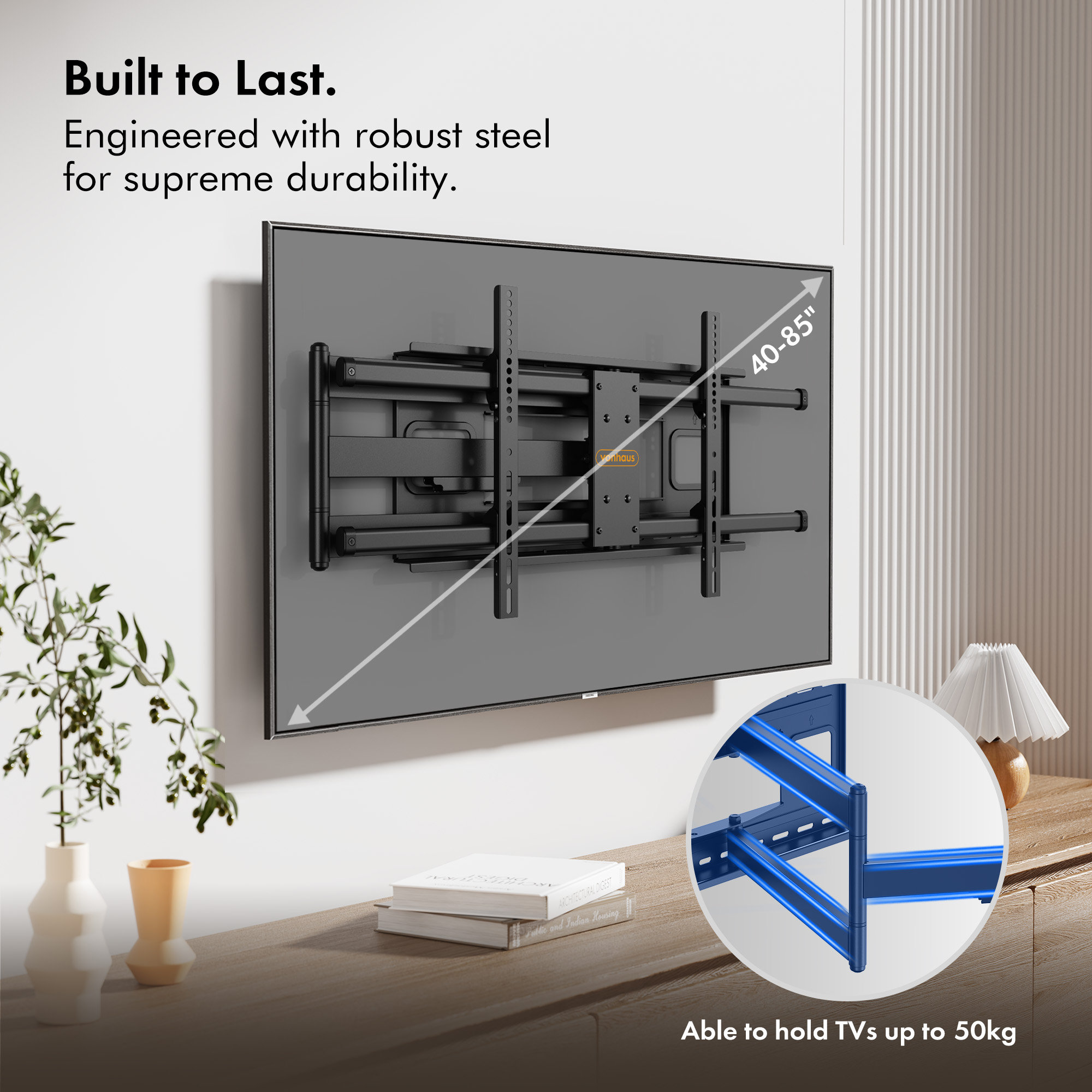 VonHaus TV Stand for TVs up to 78" & Reviews | Wayfair.co.uk