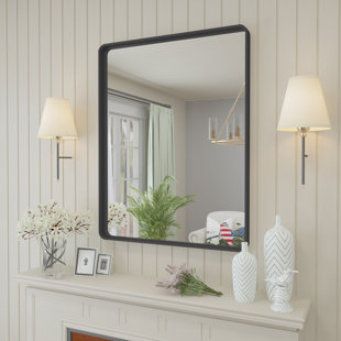 Black Rectangle Wall Mirrors You'll Love | Wayfair