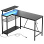 Borough Wharf Thielsen 48" L Shaped Computer Desk with Power Outlet ...