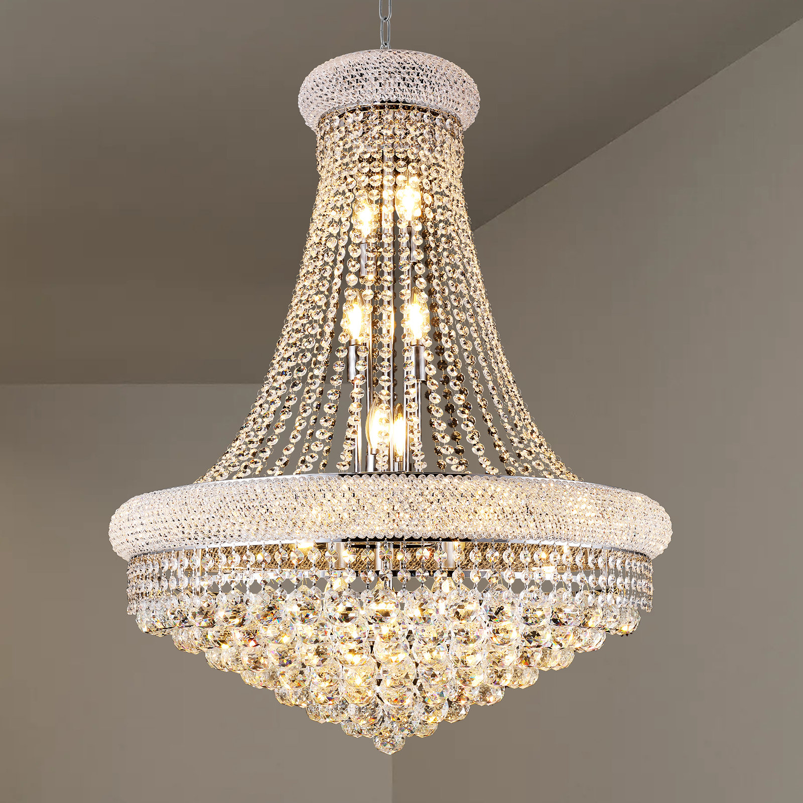 Rosdorf Park Dianca Crystal Chandeliers for Dining Room K9 Modern ...