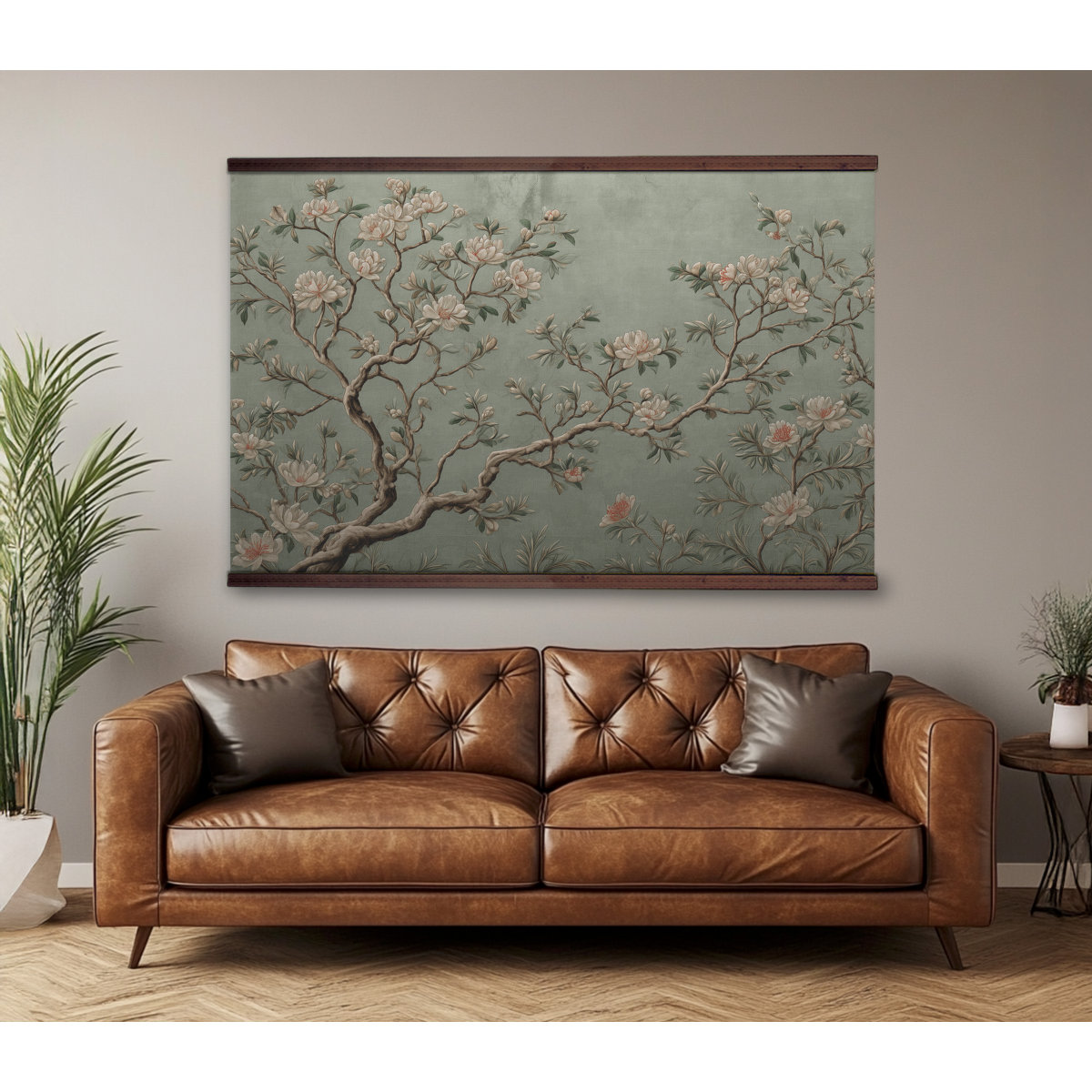 ART TERRITORY Classic Chinoiserie Tapestry, Ready-to-Hang Canvas with ...