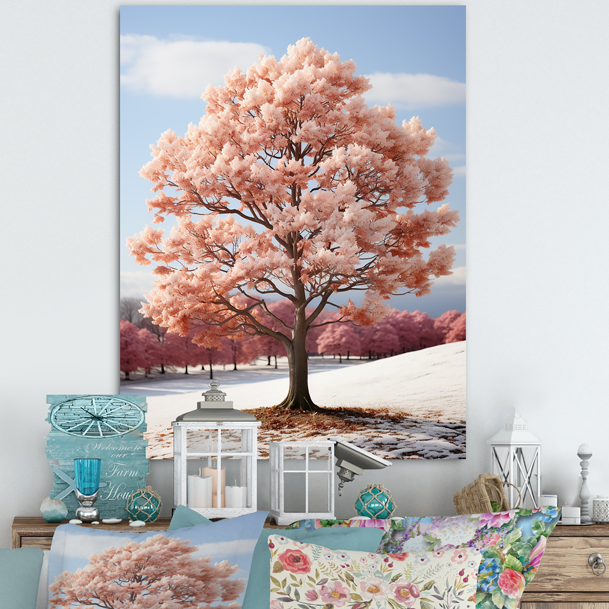 Winston Porter Soft Neutral Tones Maple Tree II - Tree Maple Canvas Art ...