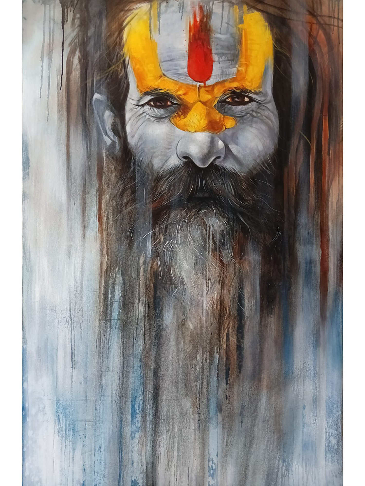 Exotic India Wise Sage - The Sadhu | Acrylic On Canvas | By Sidharth ...