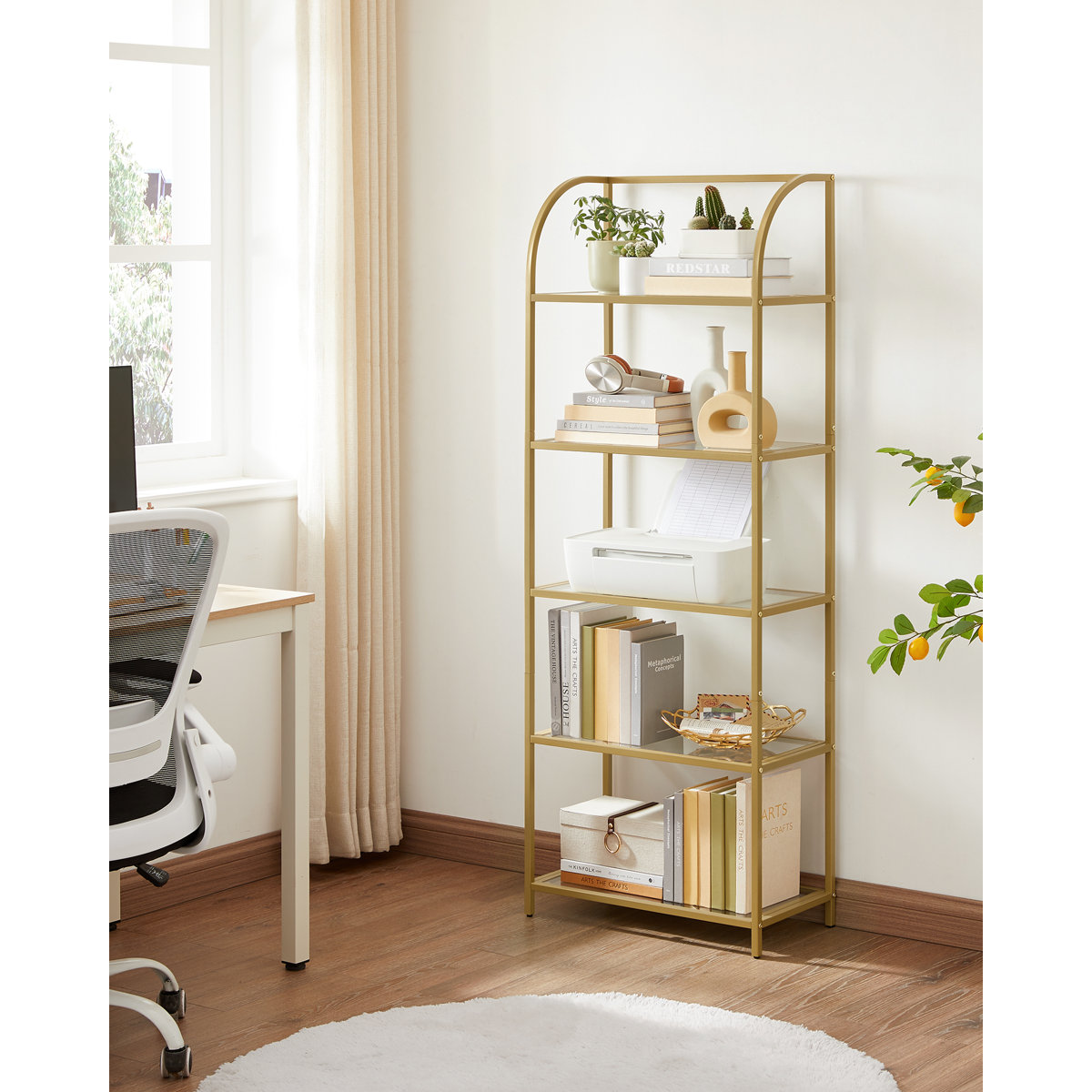 Willa Arlo™ Interiors Sheffield 62.7H 23.6W Etagere Bookcase & Reviews ...