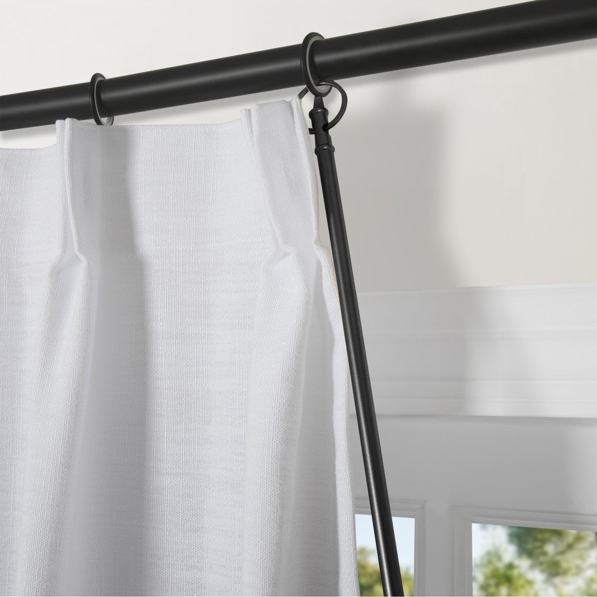 House of Hampton® TWOPAGES 1 Pack-45 inch Curtain Pull Wand-Iron ...