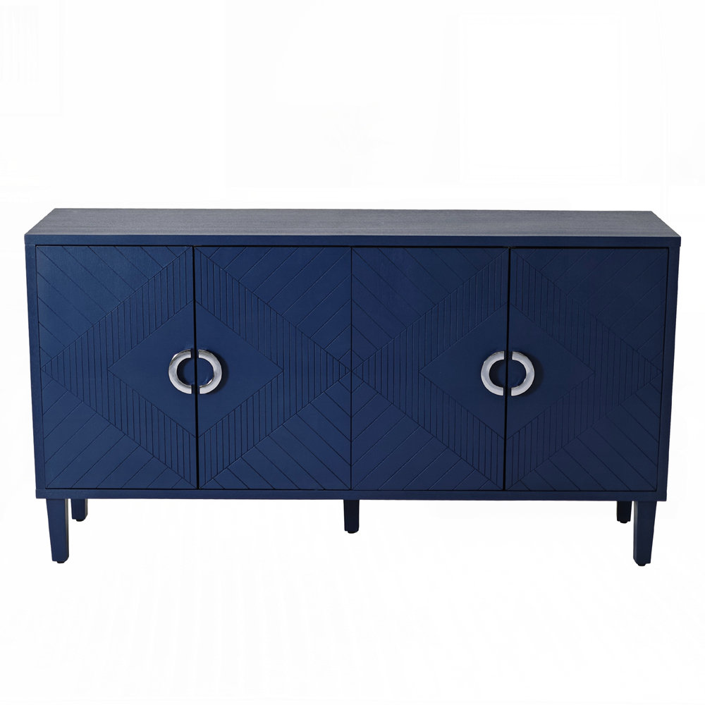 Dakota Fields Durable MDF and Solid Wood Veneer Storage Cabinet Ideal ...