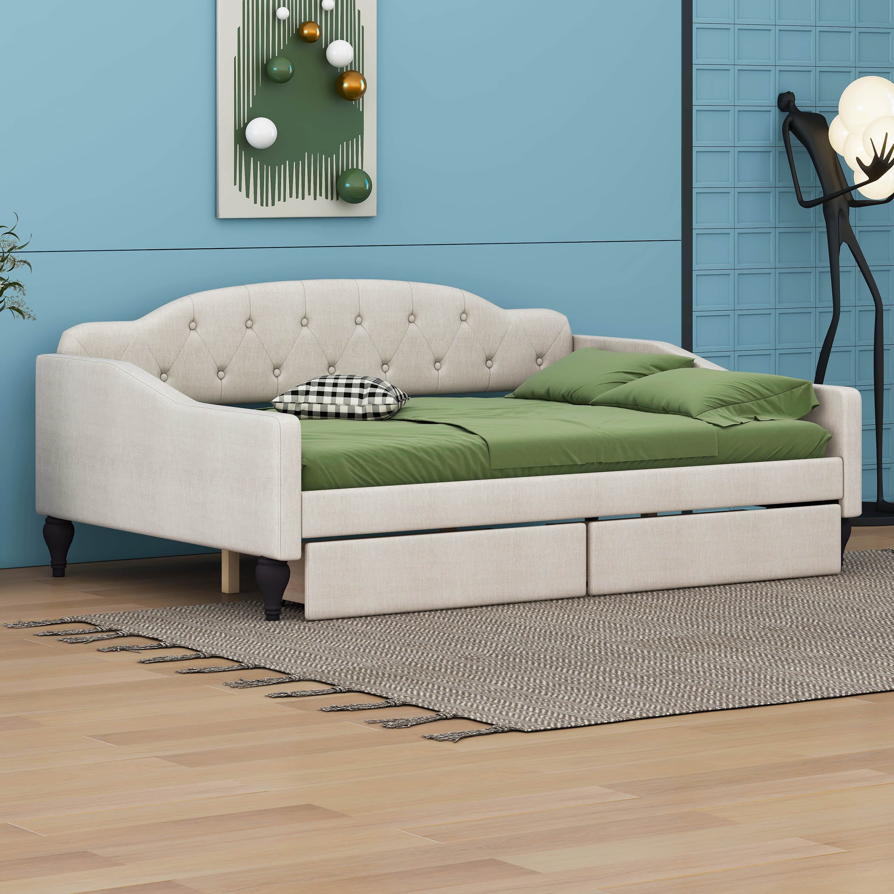 Alcott Hill® Catrese Full / Double Tufted Storage Platform Bed | Wayfair
