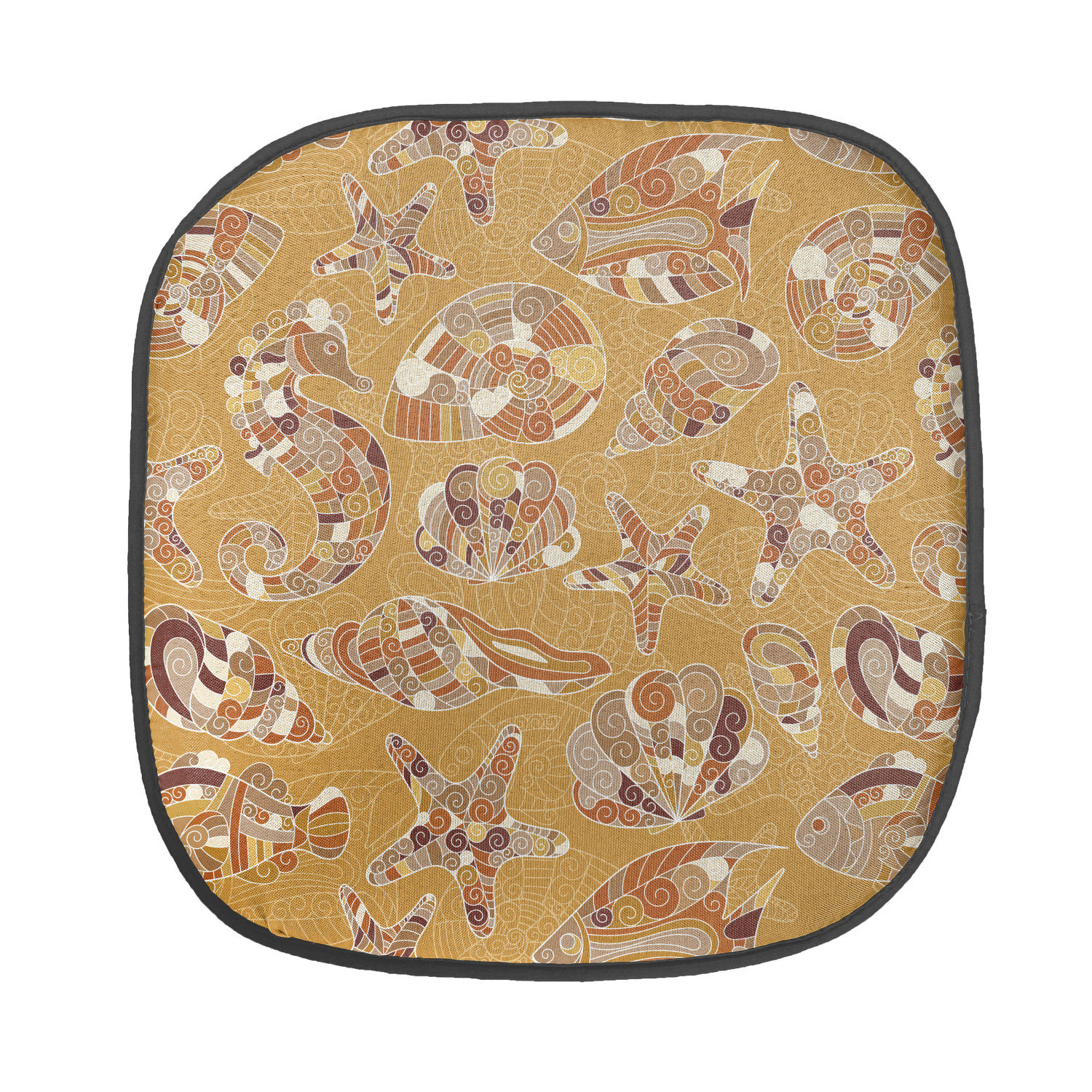 East Urban Home Ambesonne Ocean Chair Seating Cushion, Pattern Of Fish ...