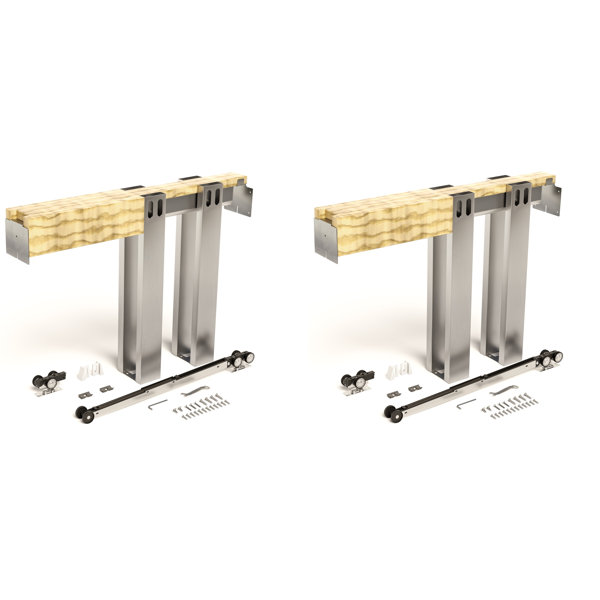 Villar Home Designs 2 Pack Sliding Soft-Close Pocket Heavy Duty Door ...