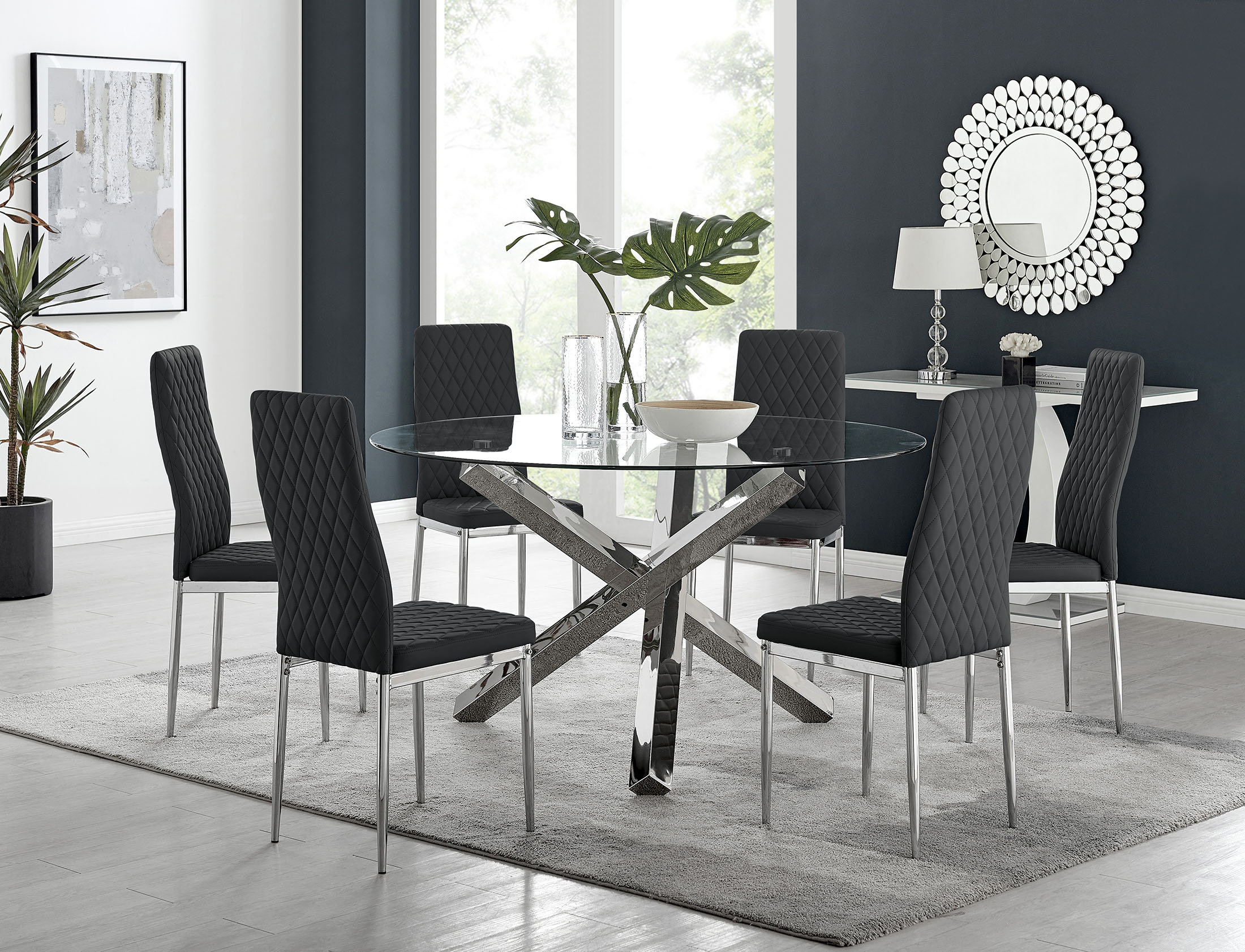 Canora Grey Eubanks Dining Set with 6 Chairs & Reviews | Wayfair.ie