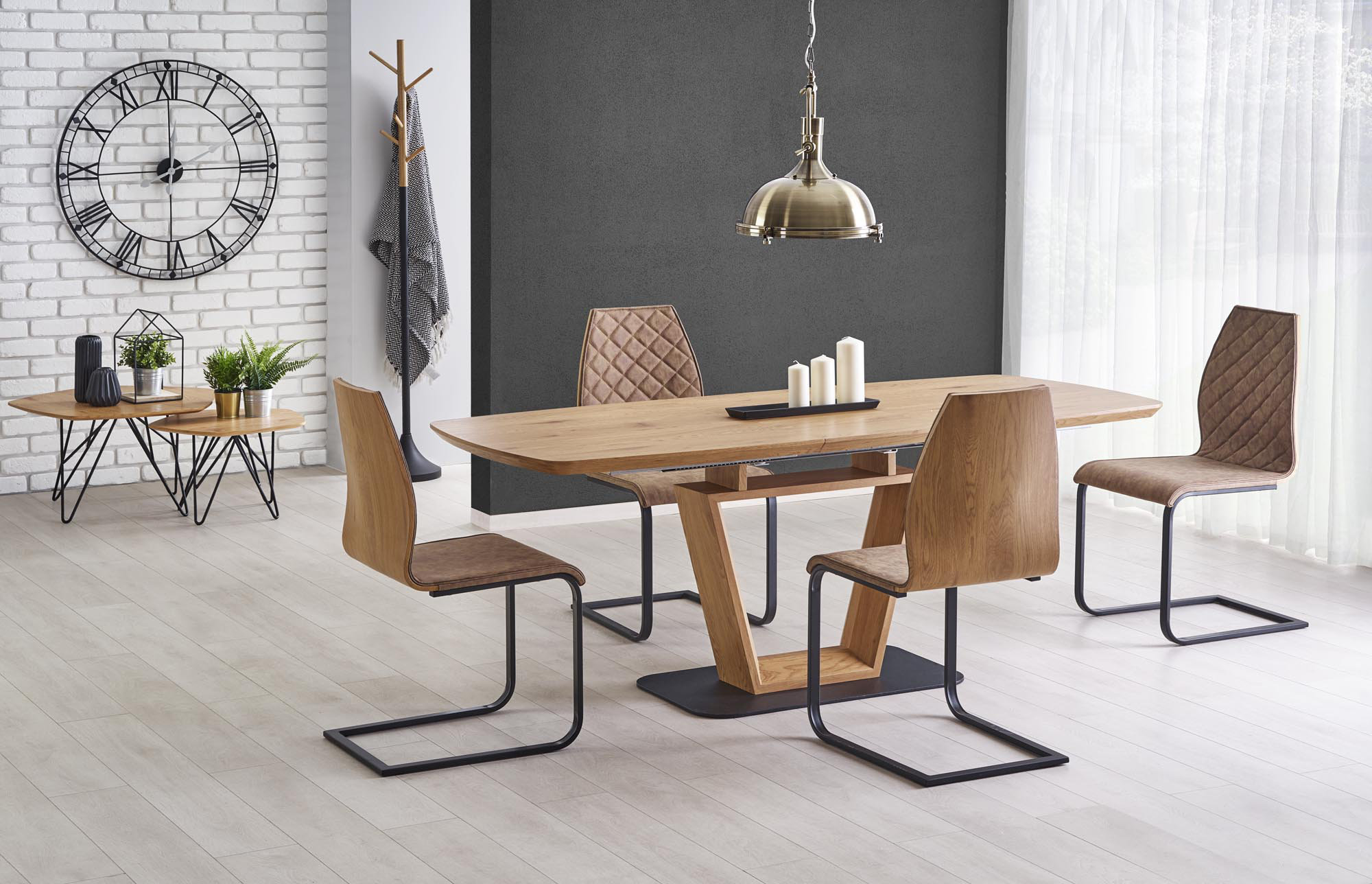 Ebern Designs Jacobian Rectangular 170Cm L x 20Cm W Dining Table ...