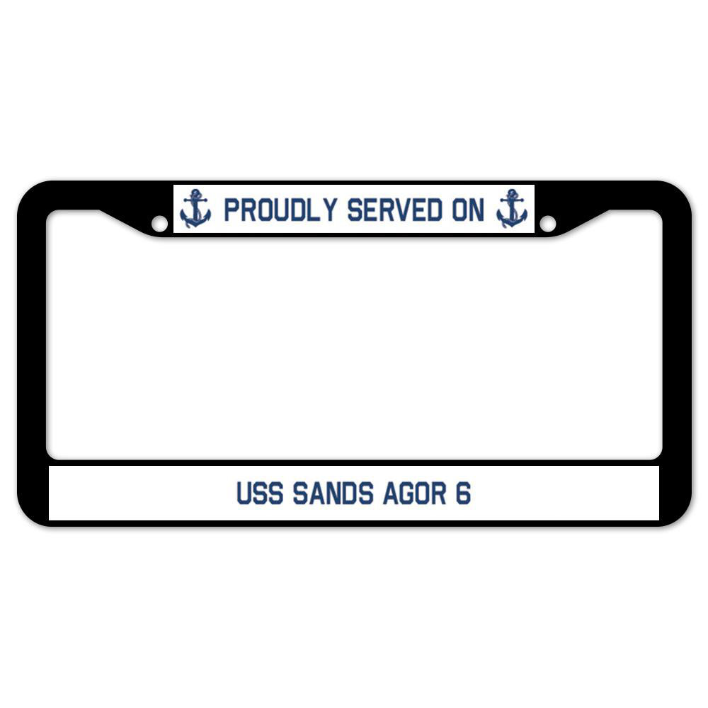 Signmission Proudly Served On Proudly Served On USS SANDS AGOR 6 ...