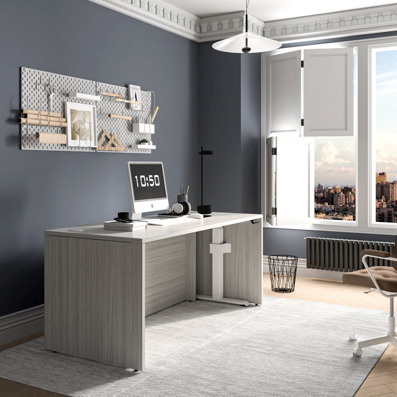 Inbox Zero Adjustable Executive Desk | Wayfair