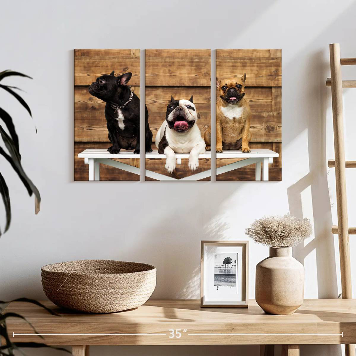 Ebern Designs Brampt Bulldog Trio | Wayfair