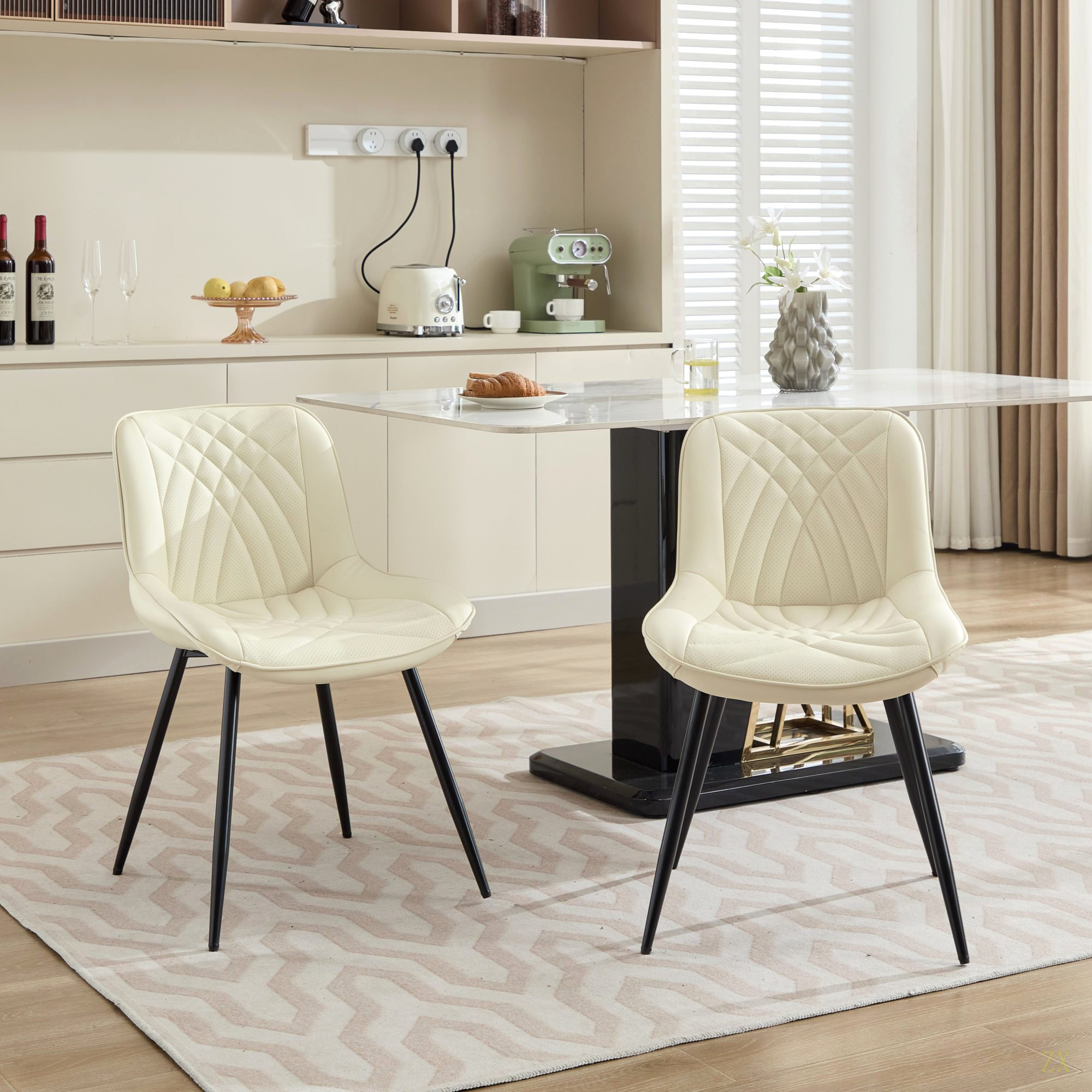 George Oliver Dining Chairs Set Of 2 Mid Century Modern Kitchen Chair ...