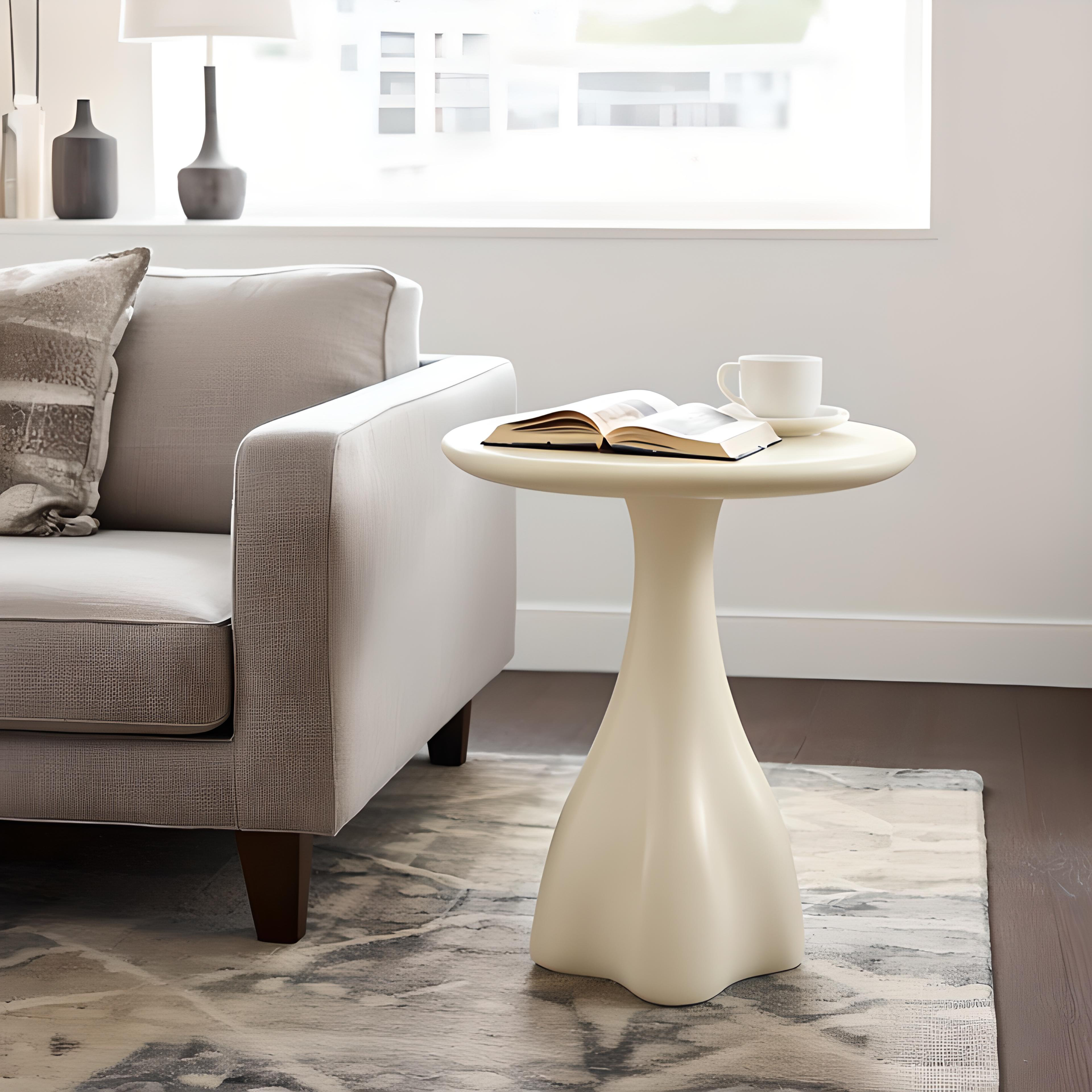 Latitude Run® Butler Cream White Side Table - Wayfair Canada