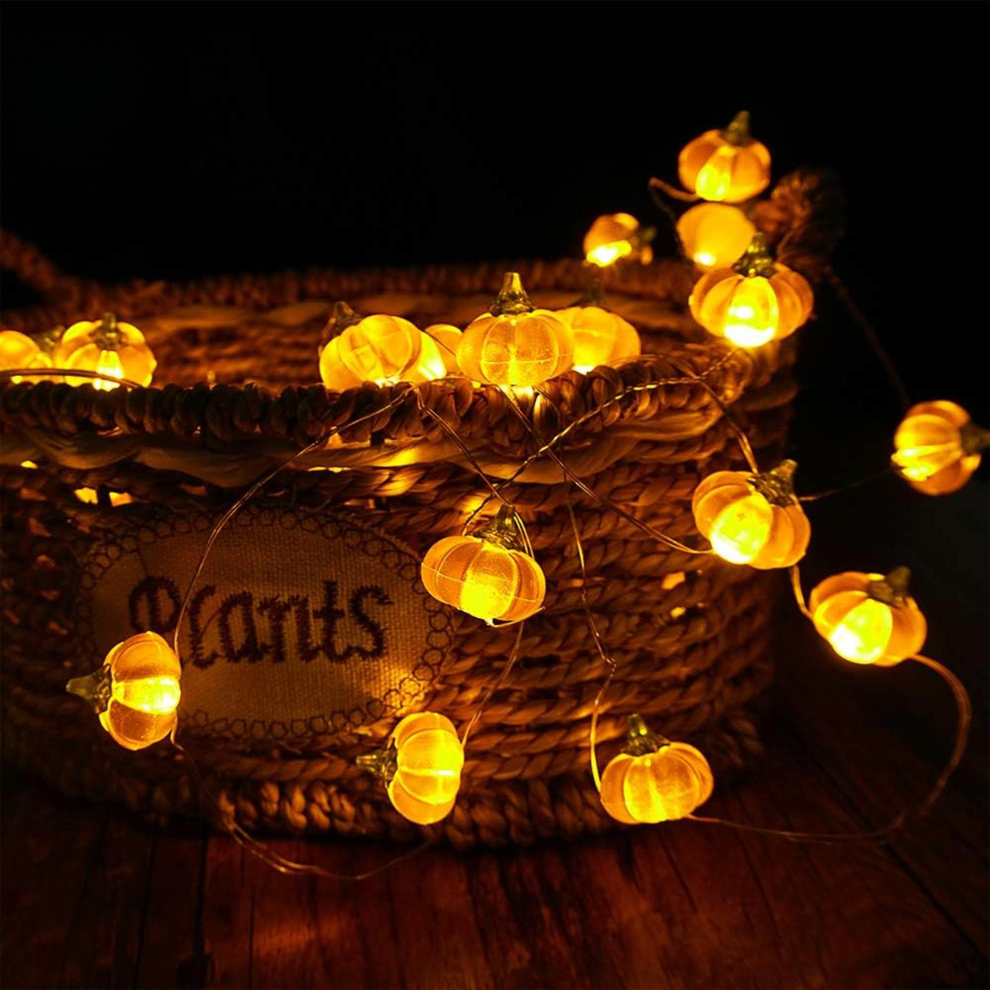 The Holiday Aisle® Halloween Lights 3D Jack-O-Lantern 10Ft 30 Leds ...