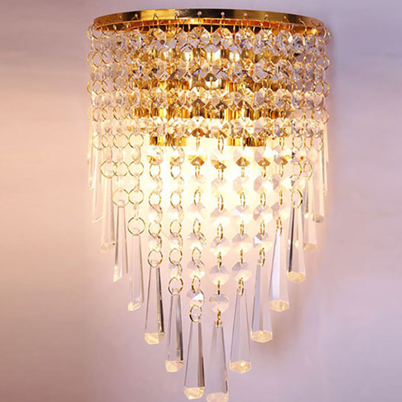 Mercer41 Modern Crystal Wall Mount Chandelier | Wayfair