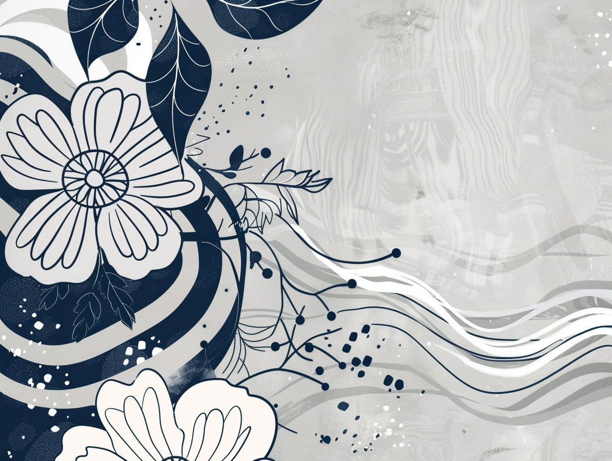 VisionDecor Floral lines Bedding Abstract Comforter Contrast | Wayfair
