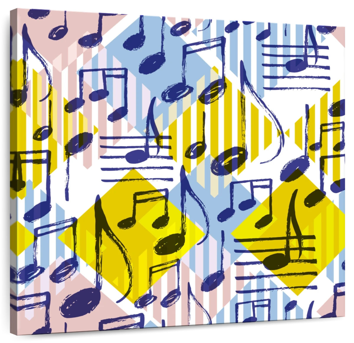 Ebern Designs Abarca Geometric Musical Notes | Wayfair