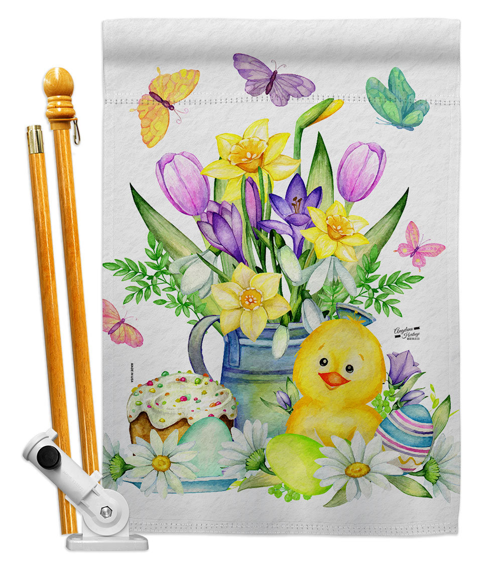 Angeleno Heritage Double Sided 40'' H x 28'' W Polyester Easter Flag ...