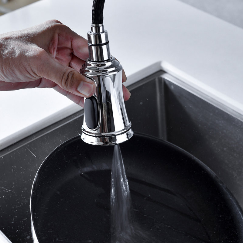 Aufind Pull Down Kitchen Faucet | Wayfair