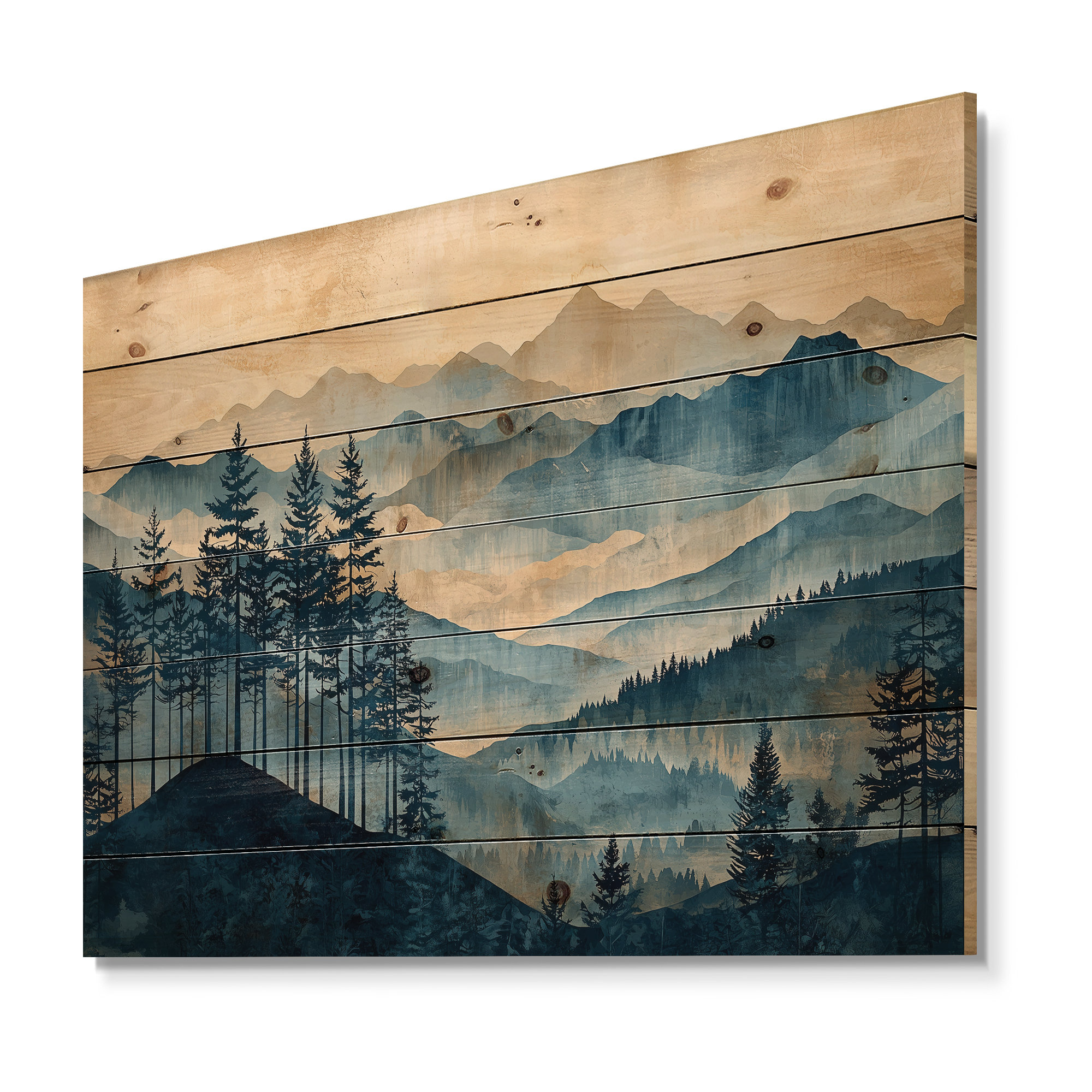 Ophelia & Co. Majestic Natures Layers Of Mountains I - Landscape ...