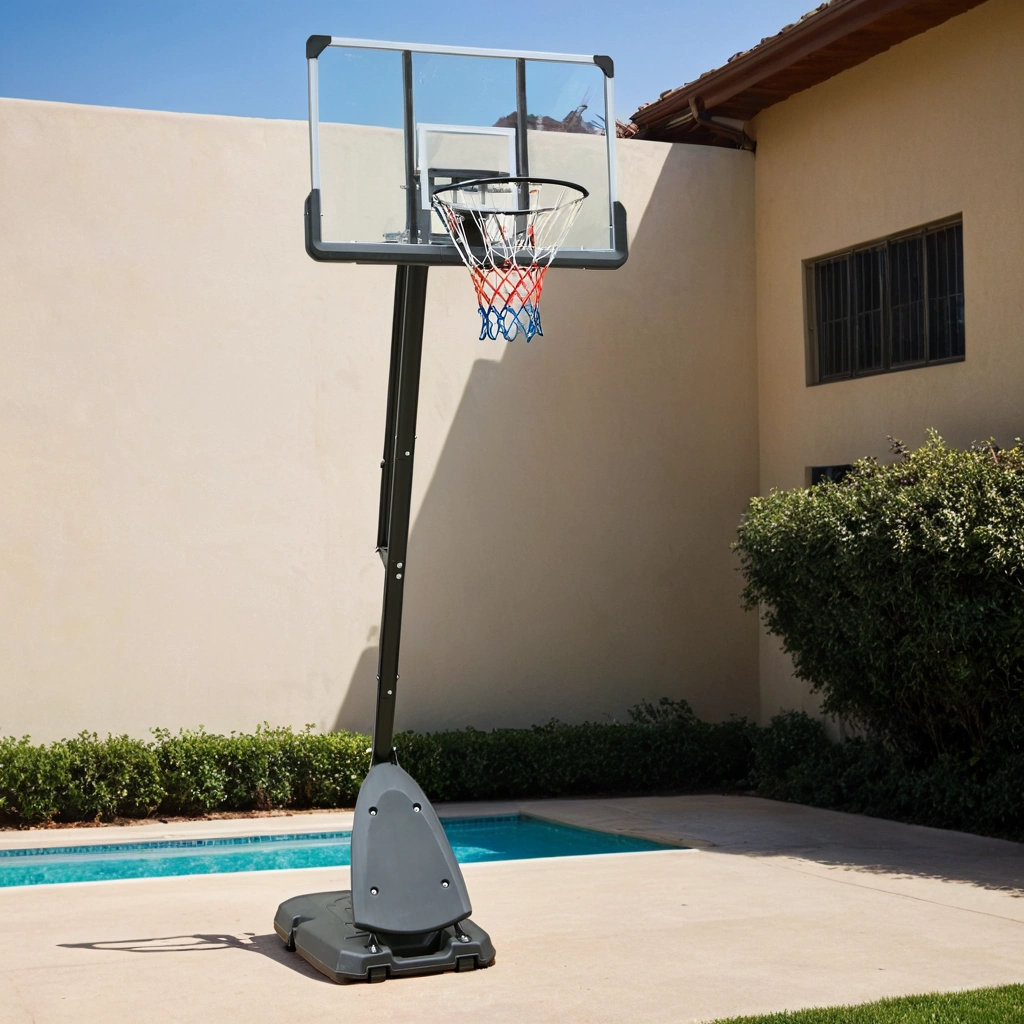 VOLBAL Adjustable Height 44.01'' W Rust Resistant Metal Portable Full ...