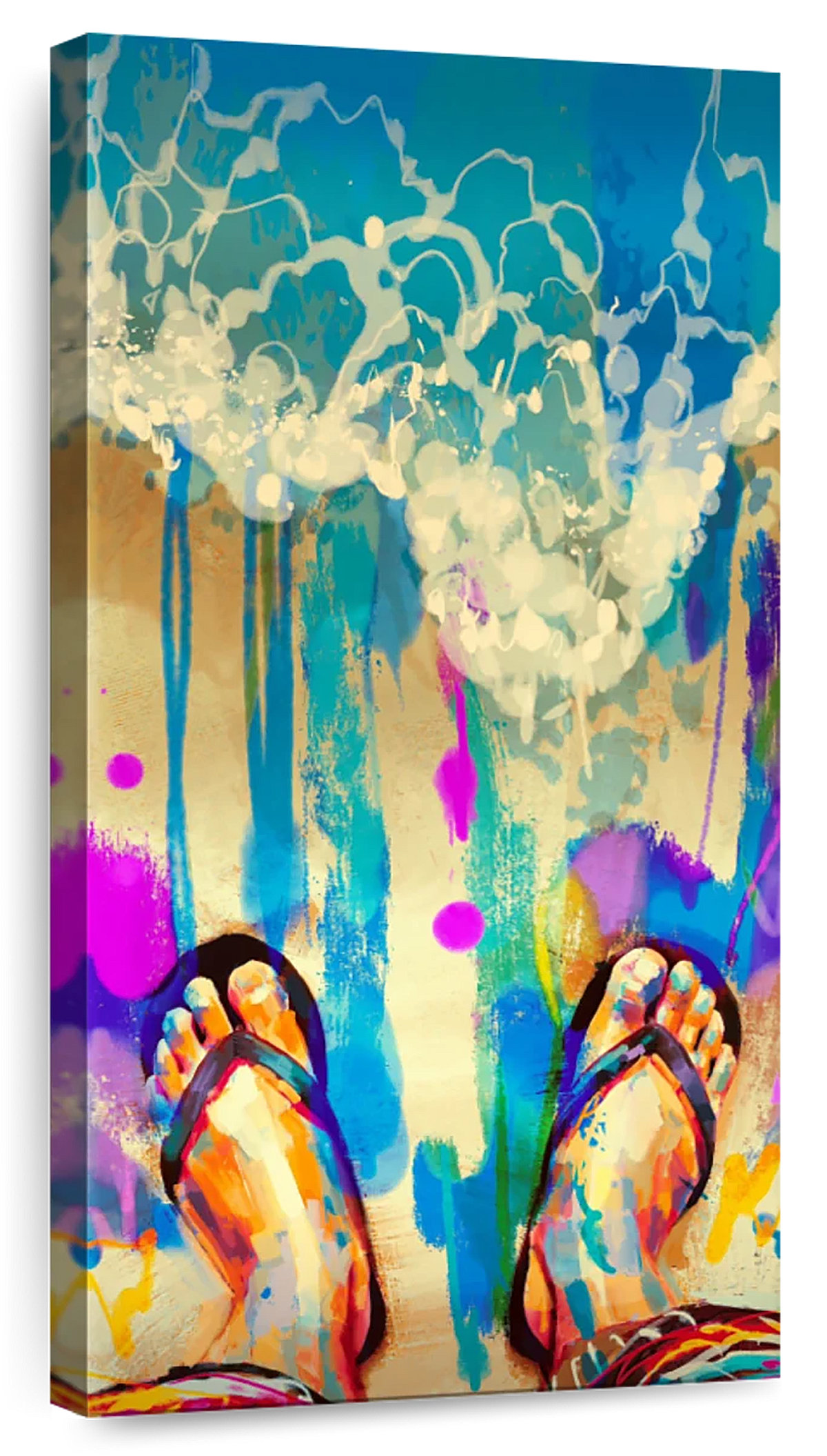 Highland Dunes Colorful Flip Flops | Wayfair