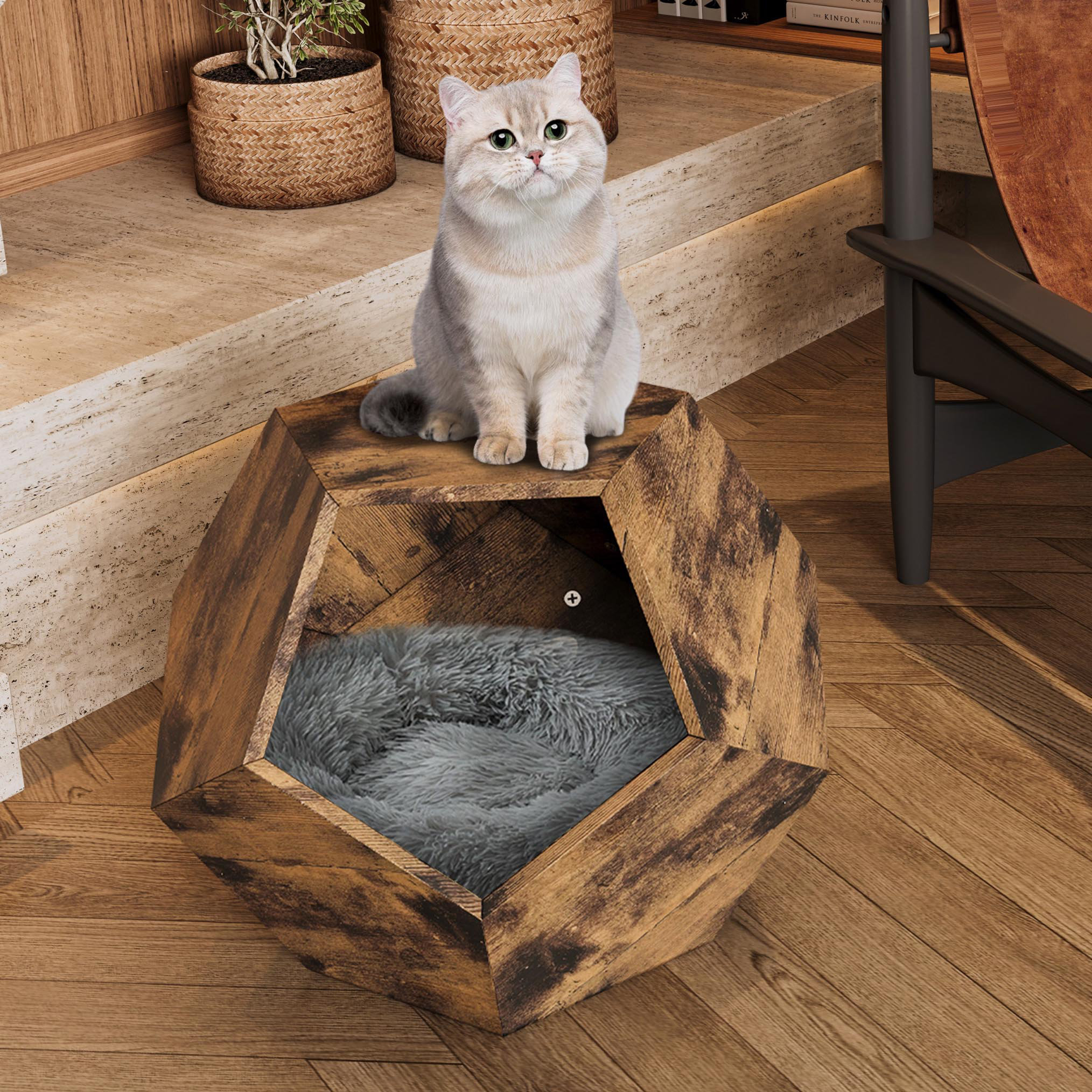 Corrigan Studio Modern Pet Furniture Cat Litter, Sofa Side Table ...